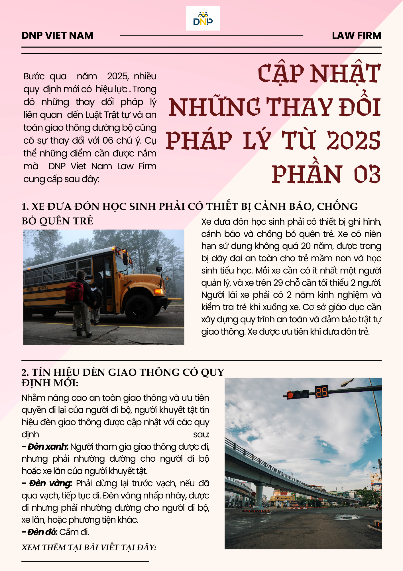 CẬP NHẬT NHỮNG THAY ĐỔI PHÁP LÝ từ 2025 - Phần 03 - Công ty Luật DNP Việt Nam